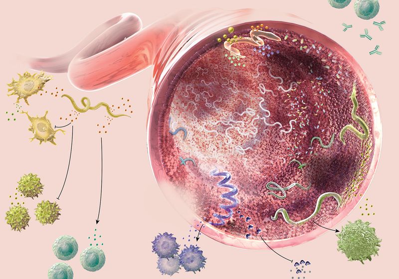 Infographic: How Worms that Reside in the Gut Could Influence Health ...