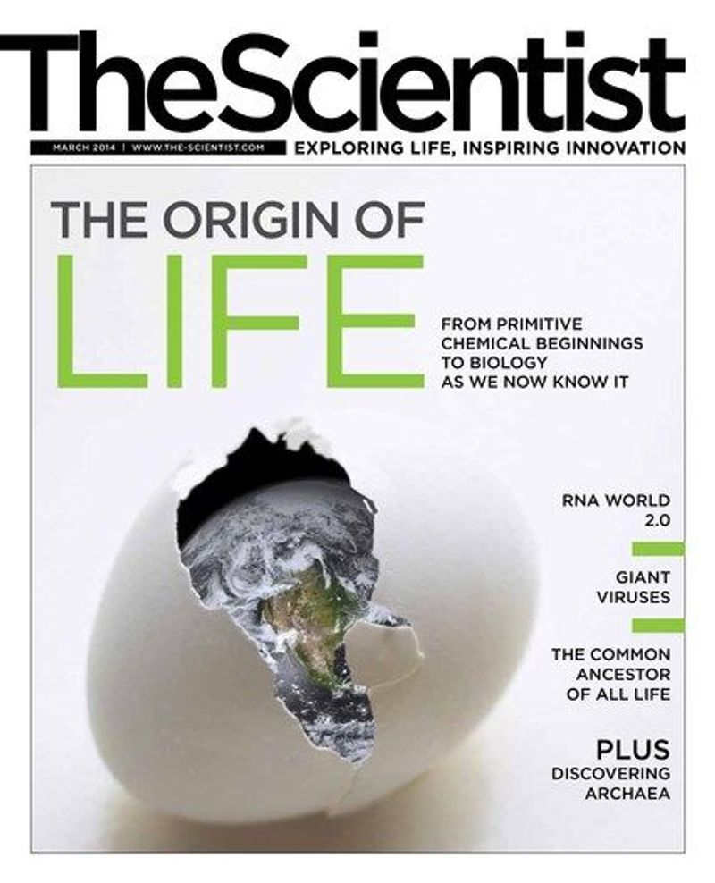 The Scientist Magazine Issue | March 2014 | The Origin of Life | The ...
